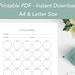 30 Day Challenge Tracker, Printable PDF, Letter/a4, Instant Download - Etsy
