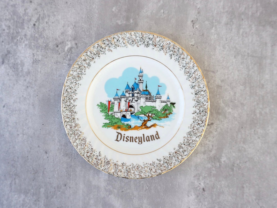 Vintage Disneyland Souvenir Plate - Etsy