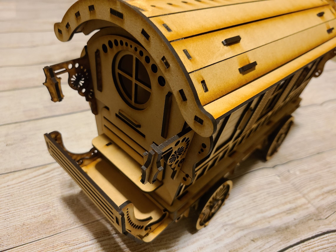 Wagon Model Wood Model Kit DIY - Etsy