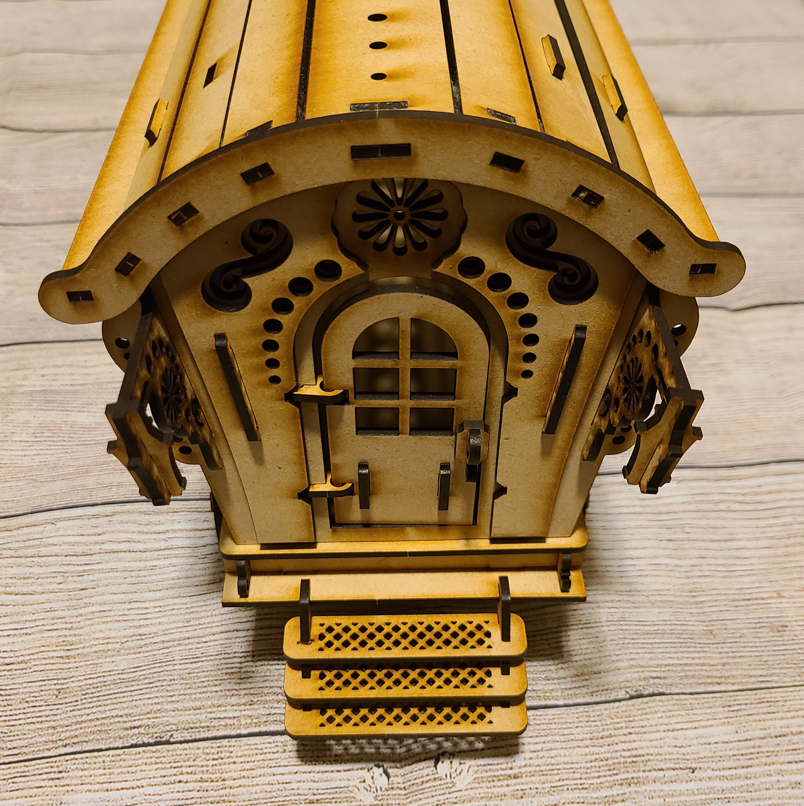 Wagon Model Wood Model Kit DIY | Etsy