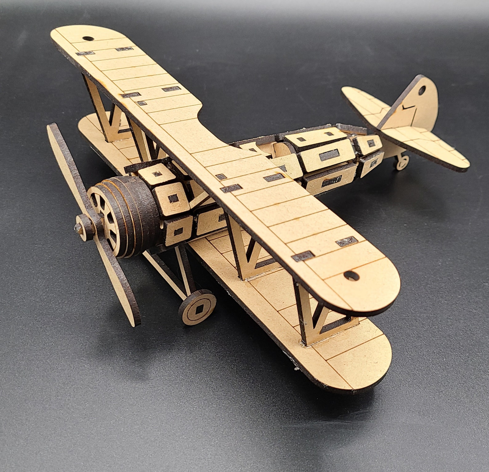 Biplane, Wood Model Kit, DIY Kit - Etsy