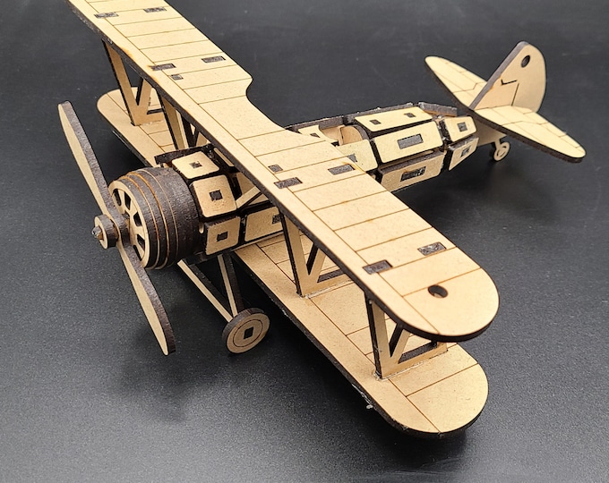 Biplane, Wood Model Kit, DIY Kit - Etsy