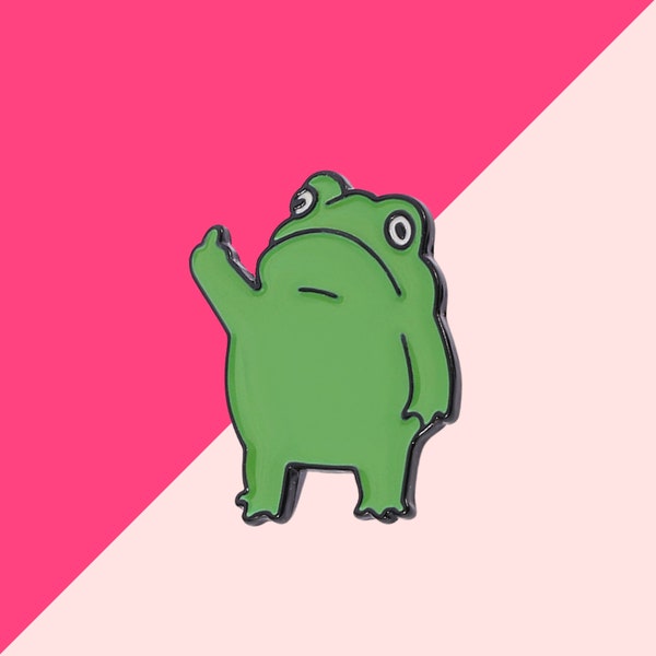 Middle Finger Frog - Etsy
