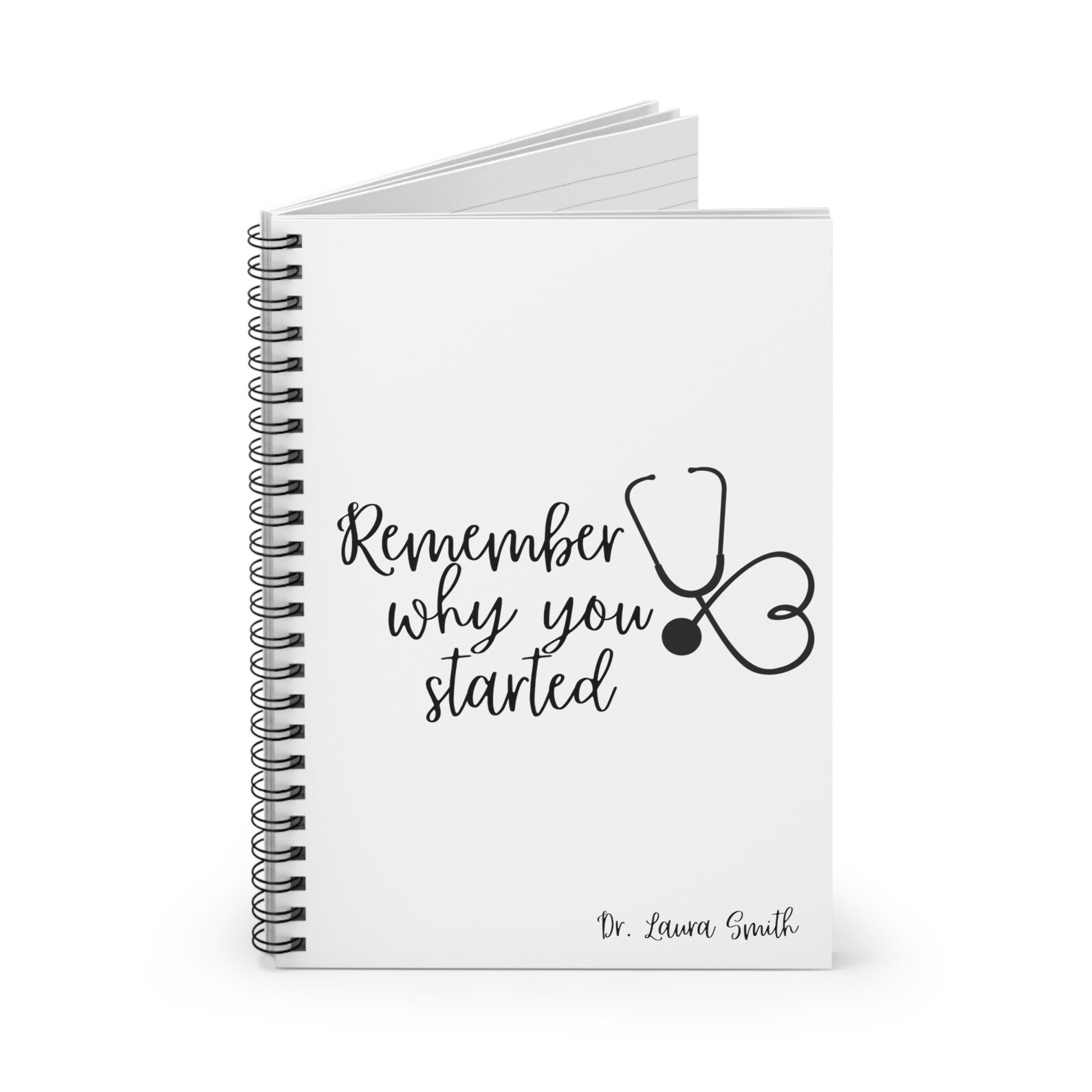 Remember Why You Started Custom Spiral Notebook Motivational - Etsy
