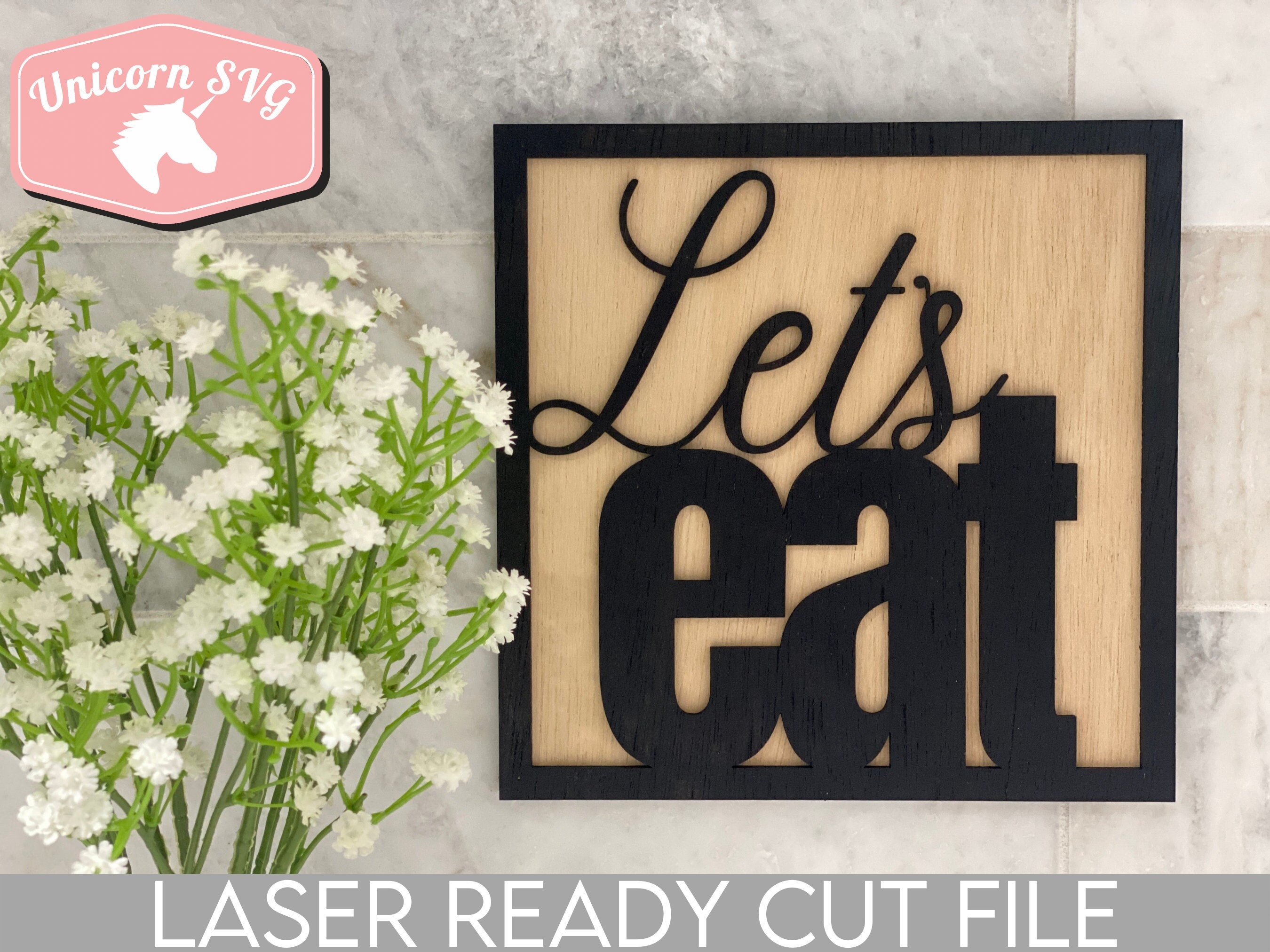 Lets Eat Svg Modern Farmhouse Svg Kitchen Decor Svg Kitchen - Etsy