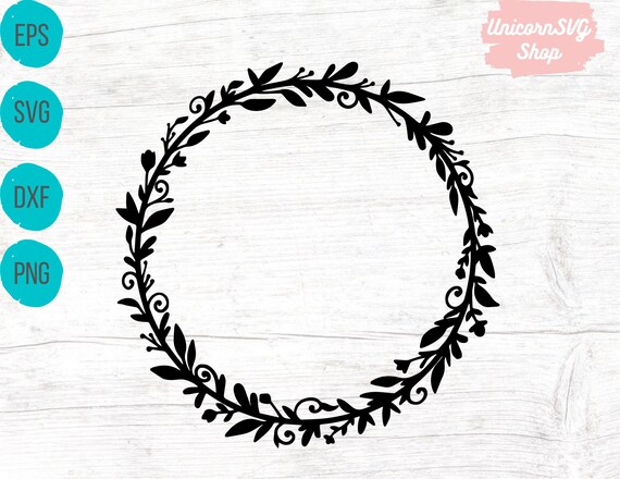 Botanical Wreath Svg Wreath Svg Flower Svg Spring Svg Floral - Etsy Israel