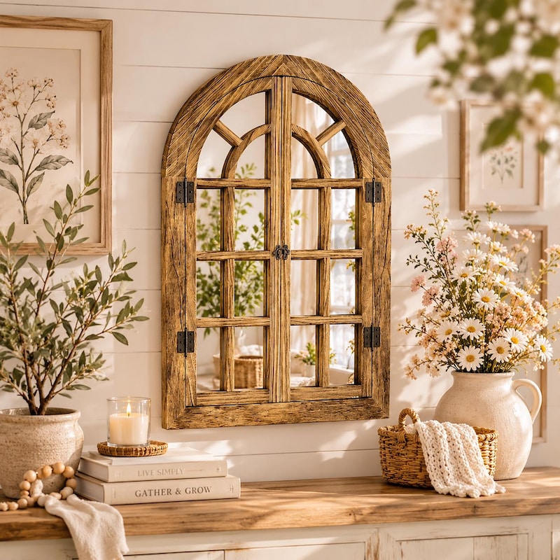 Rustic Mirror Arched - Etsy