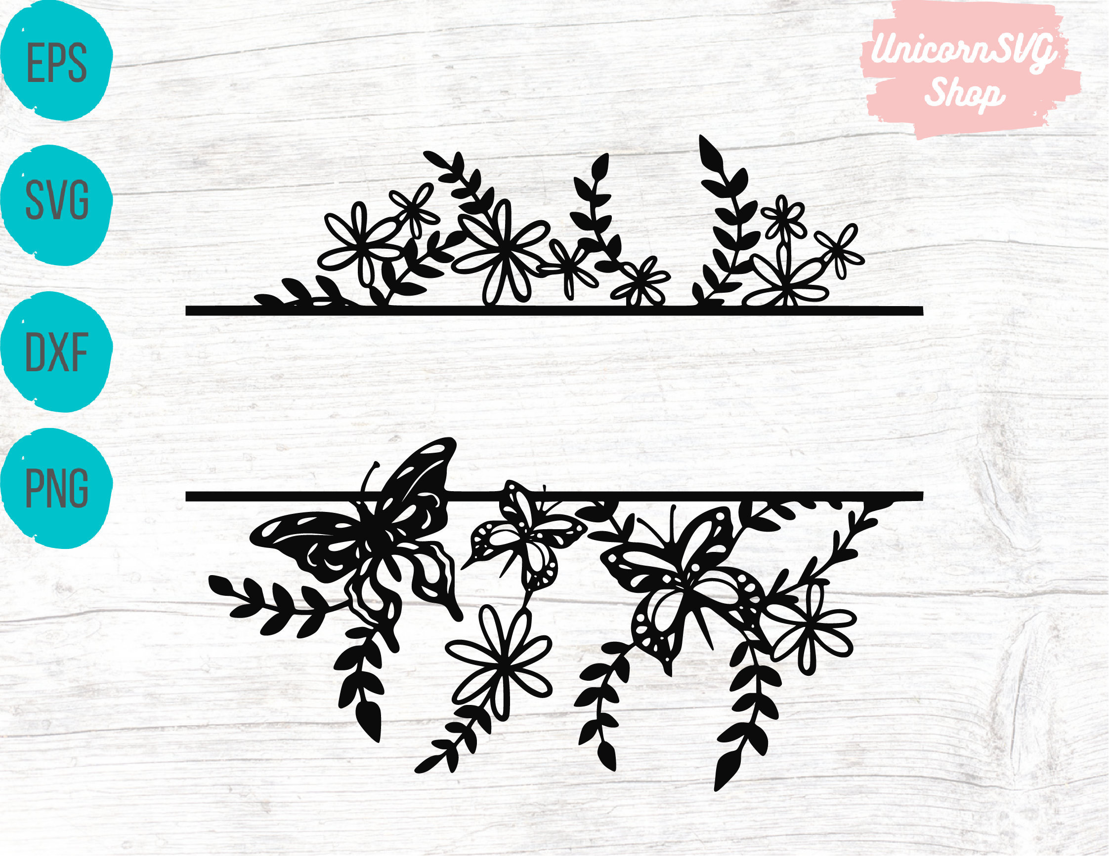 Digital Drawing & Illustration Butterfly Wreath svg Wreath SVG Spring ...