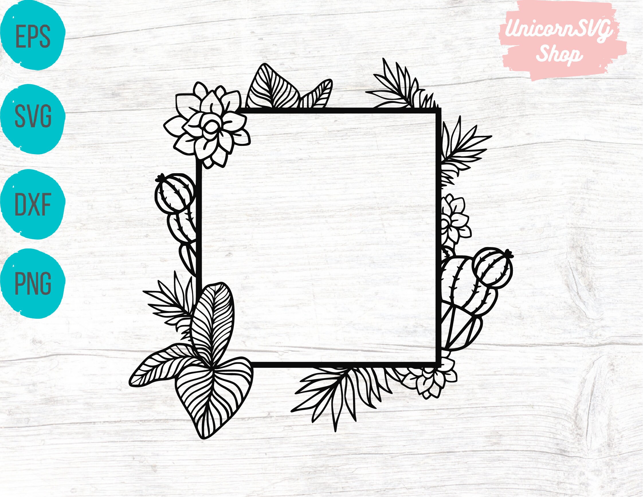 Cactus Square Svg Cactus Svg Cactus Mandala Svg Cactus Svg - Etsy