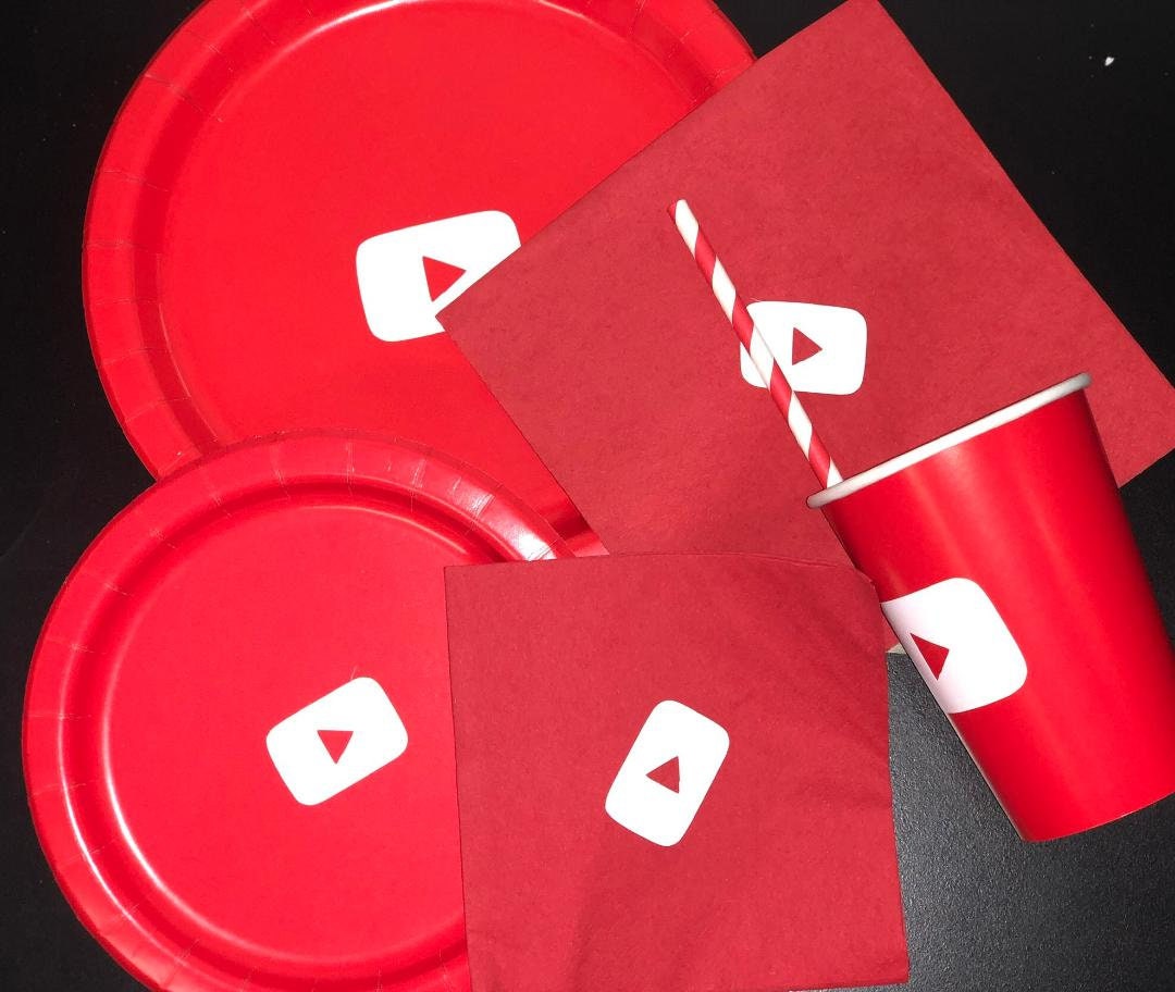 You Tube Party Decoration Supply Set You Tube Birthday Party - Etsy