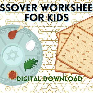 Passover Worksheets for Kids, Jewish Education / Sunday School - Etsy