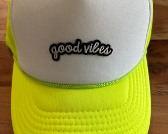 Neon Yellow Trucker Hat - Etsy