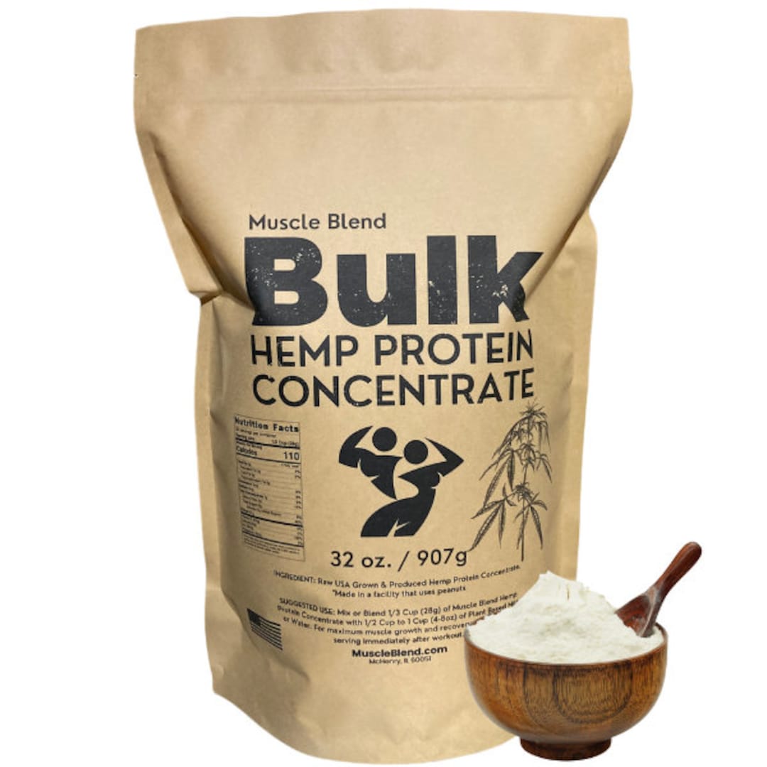 Hemp Heart Protein Concentrate, Muscle Blend, USA, 100% Natural, Non ...