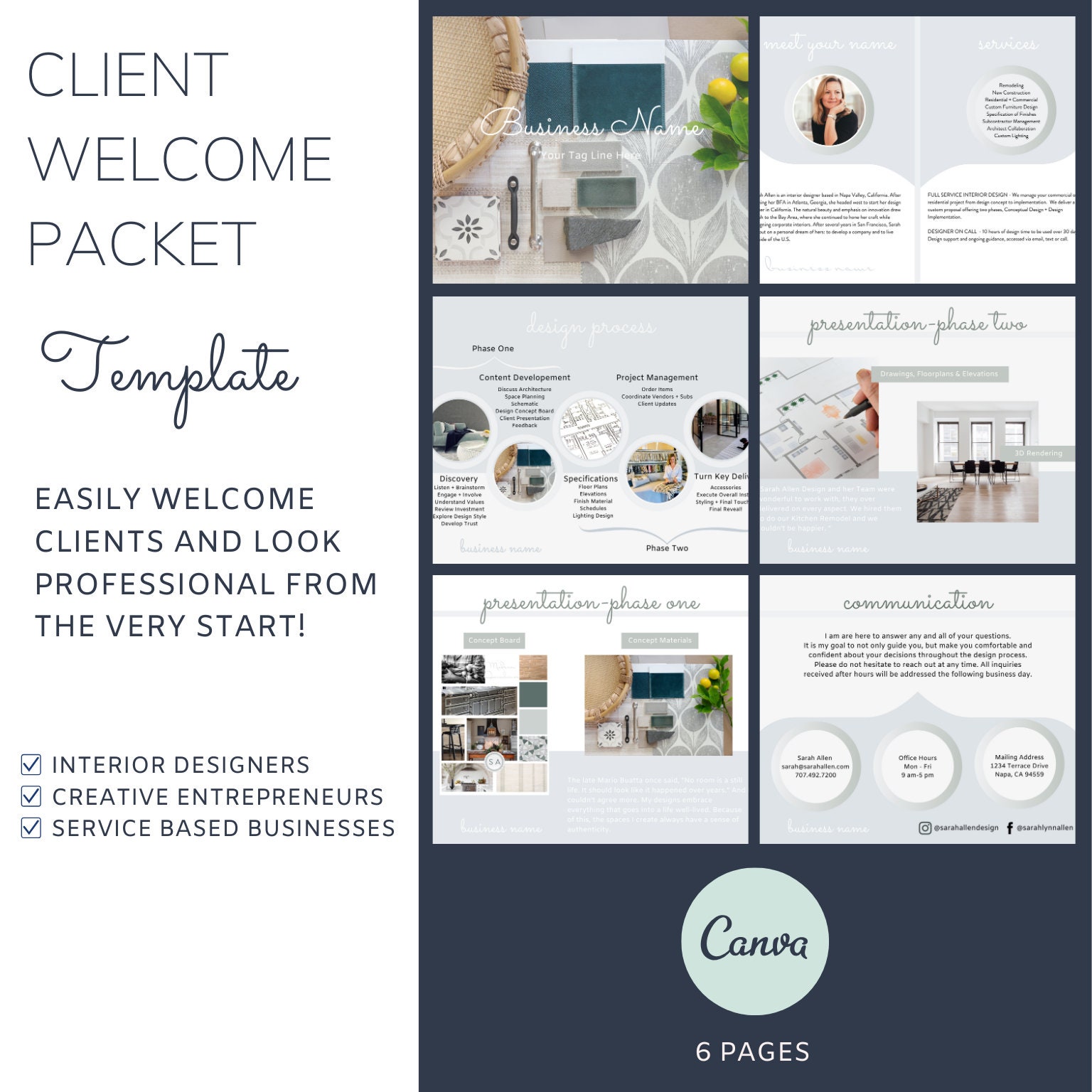 Interior Design Welcome Packet - Design Talk