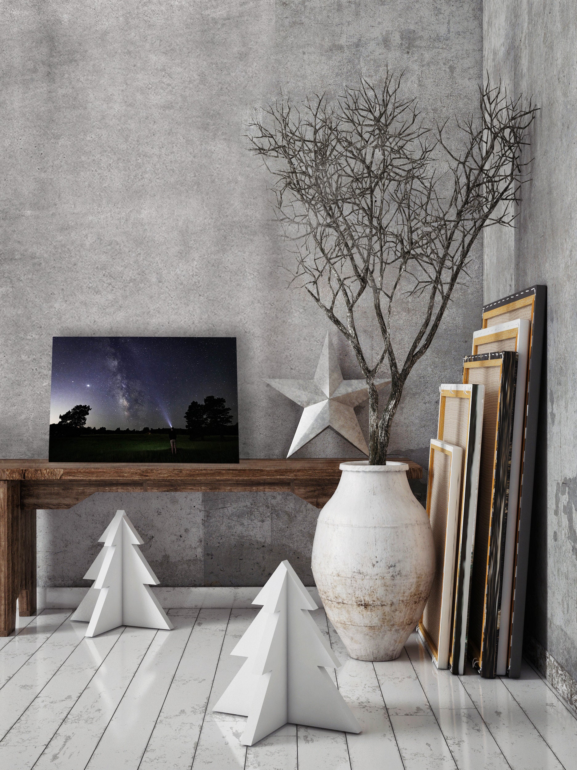 Fine Art Photography Print - Light Beams Into Milky Way Over Colorado ...