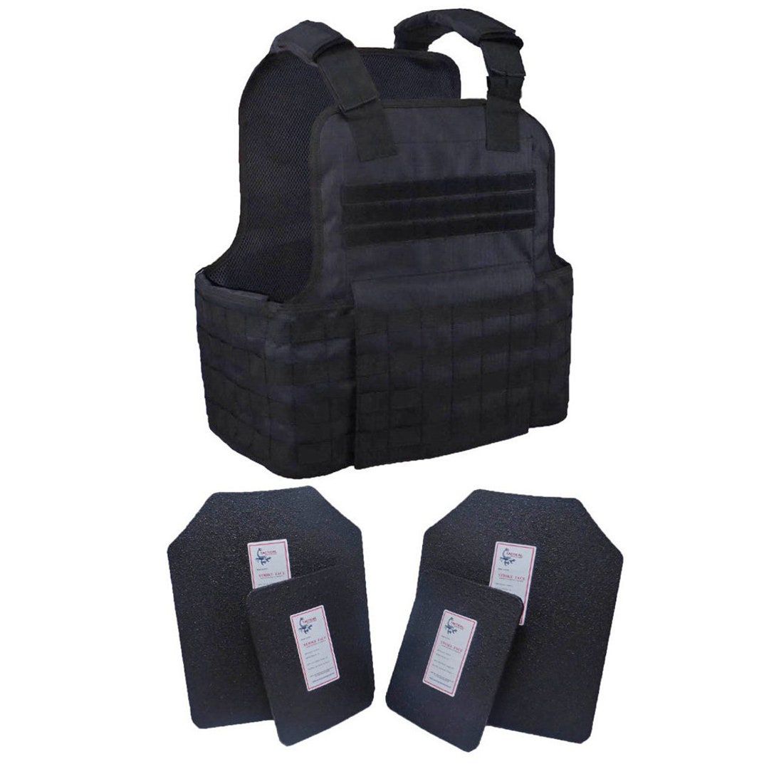 Tactical Scorpion Gear Black Muircat Molle 11x14 Vest Level III+ or ...
