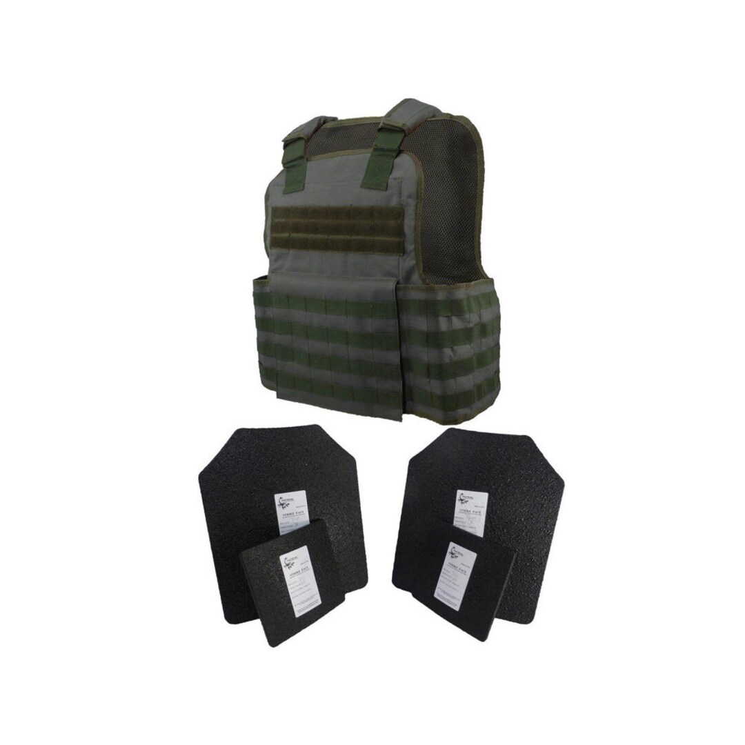 Tactical Scorpion Gear Green Muircat Molle 11x14 Vest Level III or ...