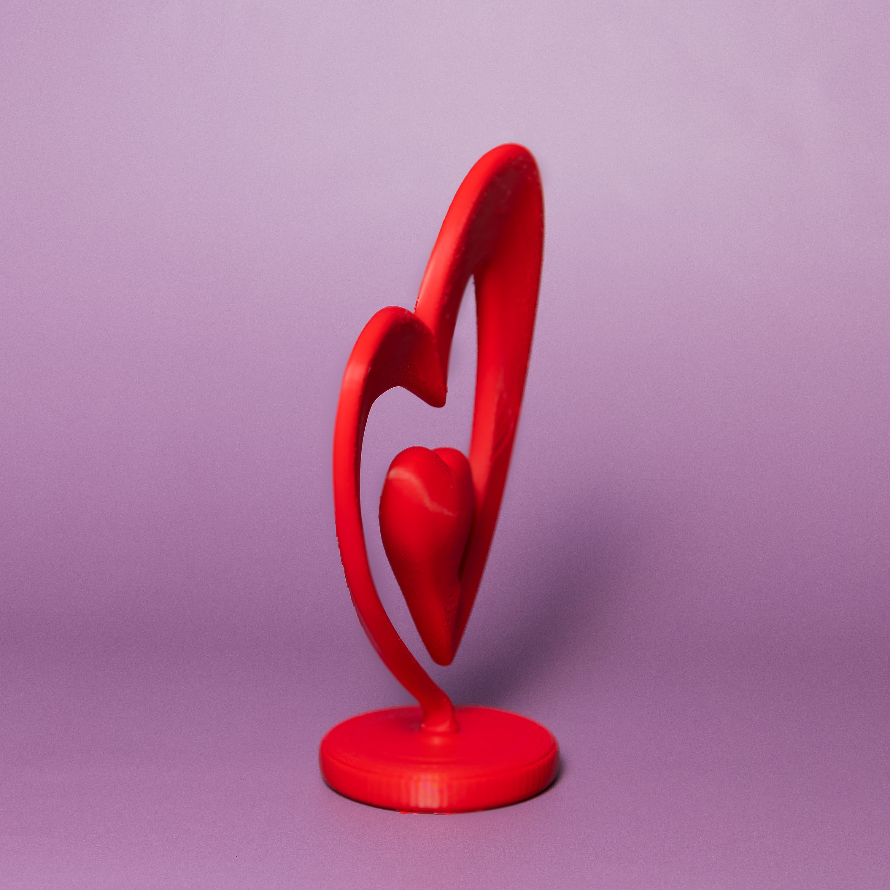 Heart Sculpture, Table Top Heart Decor, Valentines Day Gift for Him ...