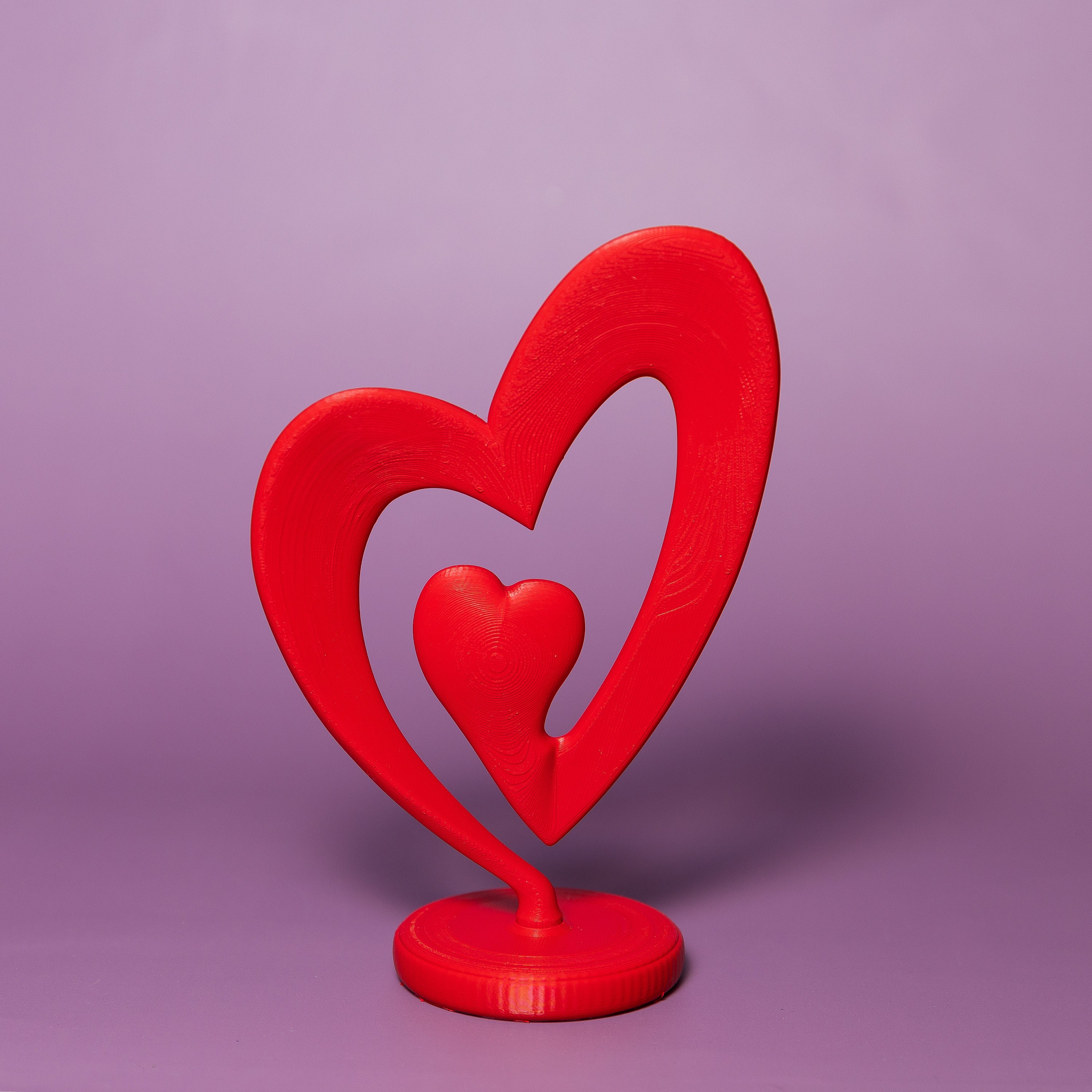 Heart Sculpture, Table Top Heart Decor, Valentines Day Gift for Him ...