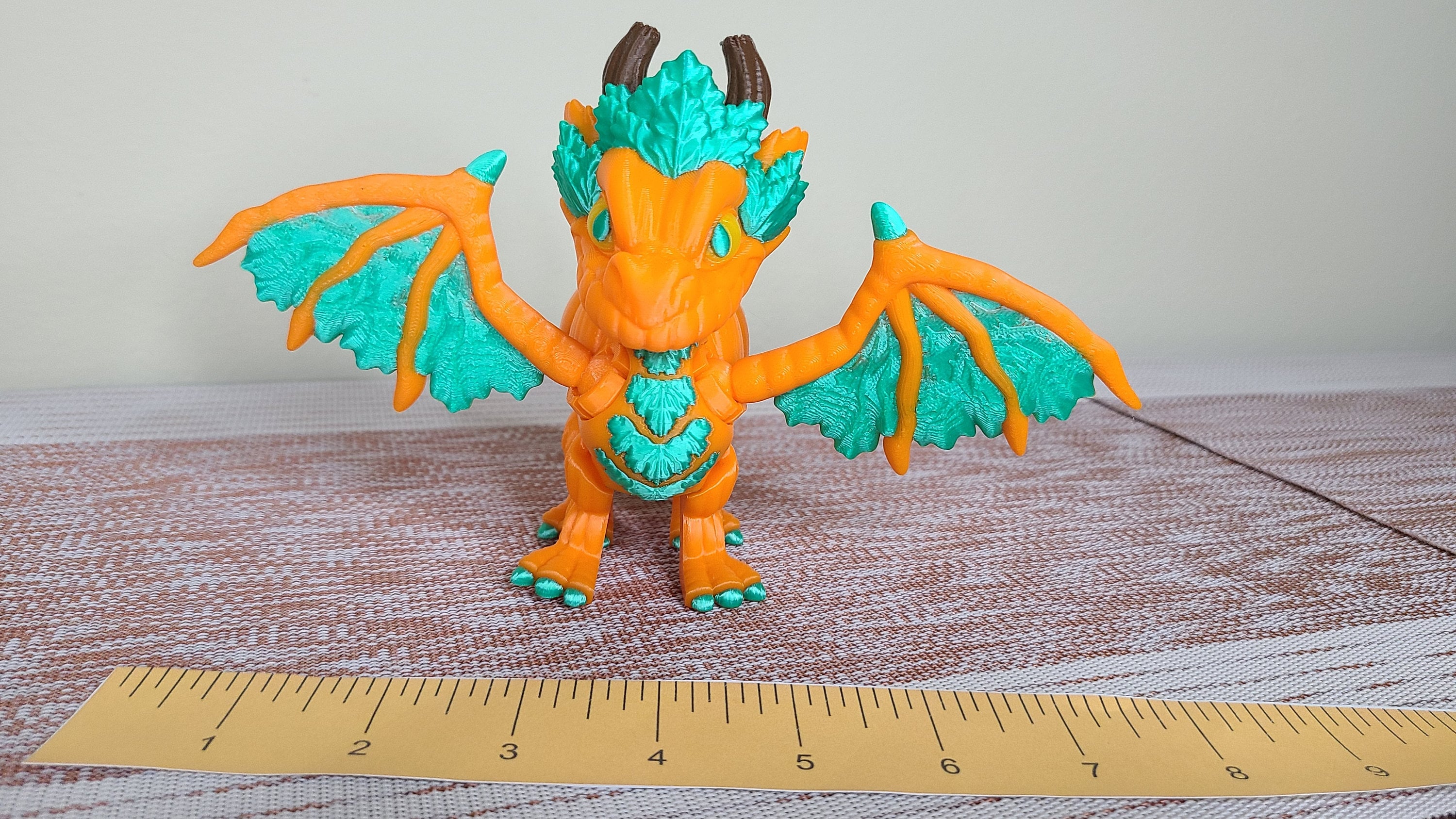 3D Printed Dragon Toy, Dragon Figurine, Fantasy Dragon Sculpture, Kids ...
