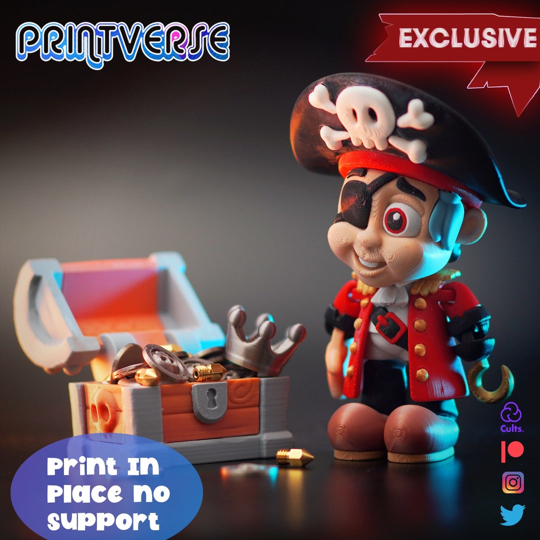 Pirate Figurine, Pirate Toy, Gift for Kids, Pirate Collectible, Kids ...