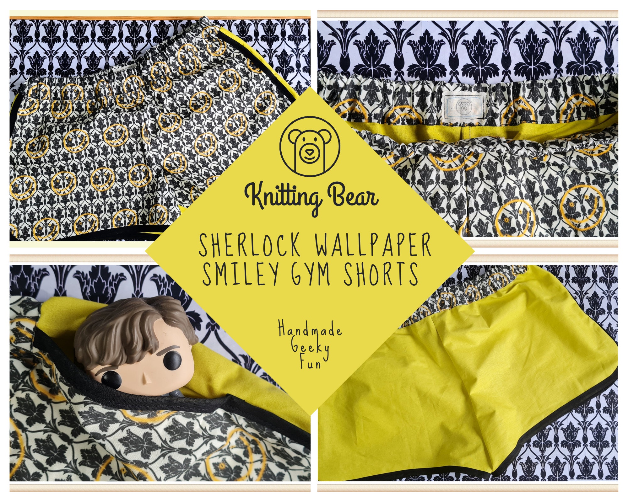 Sherlock Wallpaper Pattern With Smiley