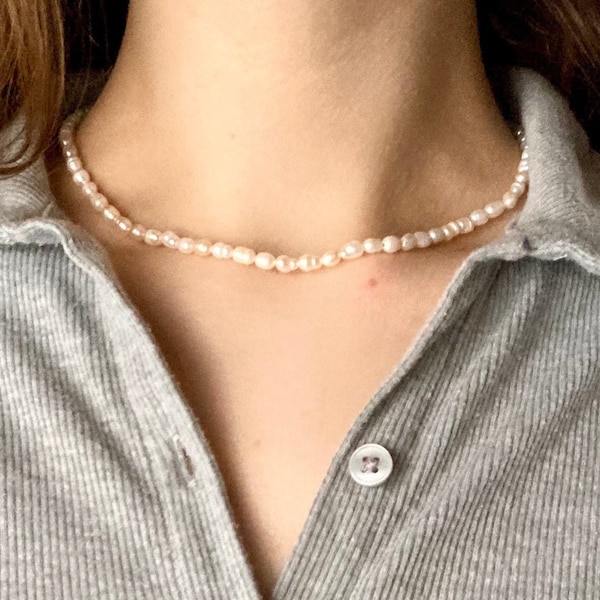 Freshwater Pearl Necklace - Etsy