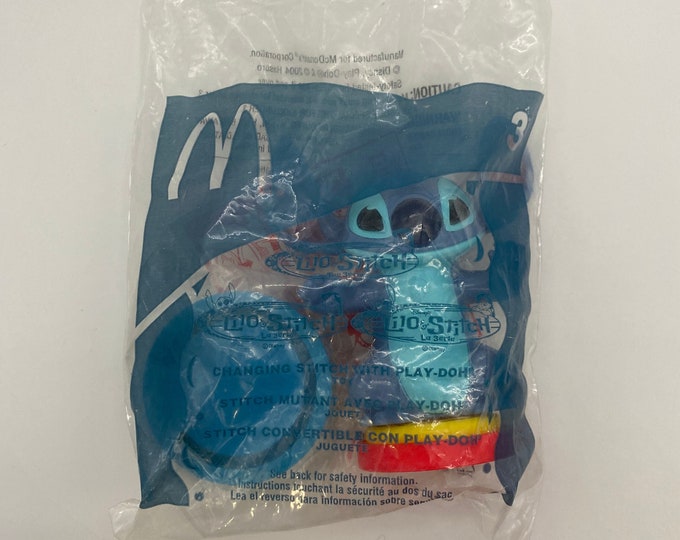 Mcdonald’s 2004 Disney Lilo & Stitch Changing Stitch With Play-doh ...