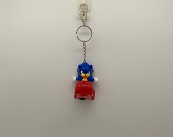 Sega Sonic the Hedgehog Knuckles Toy Figurine Key Chain Purse Charm ...
