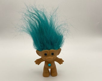 Blue Hair Troll Doll | Etsy