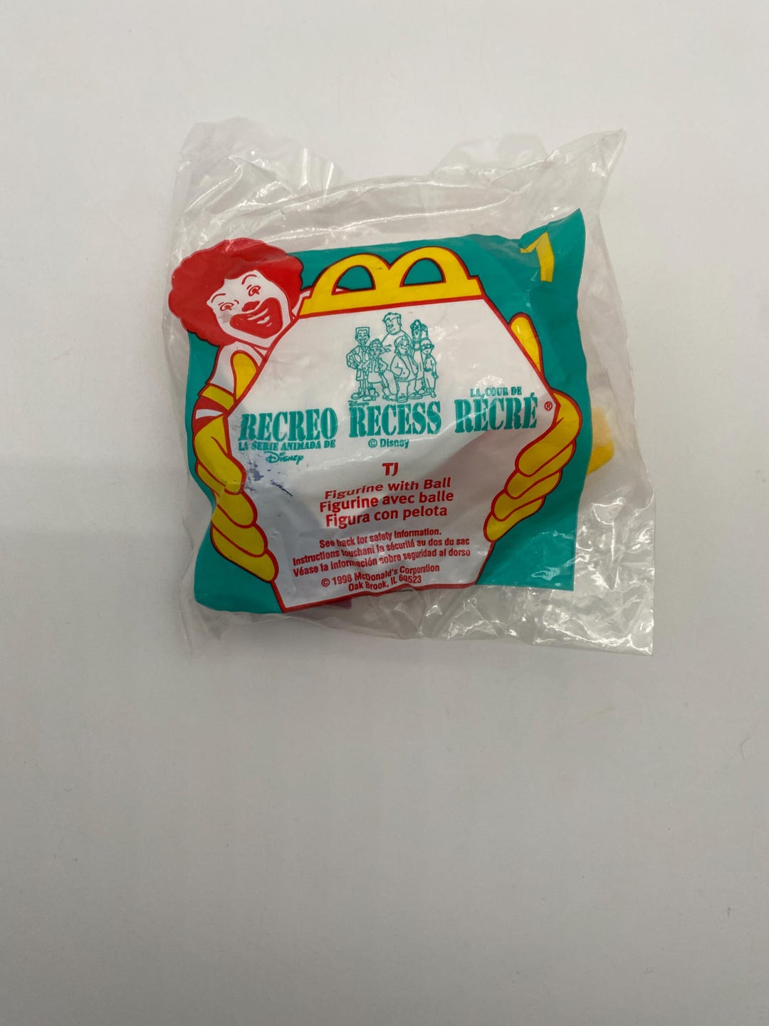 1998 Mcdonald's Disney Recess TJ Figurine With Ball Happy Meal Toy ...