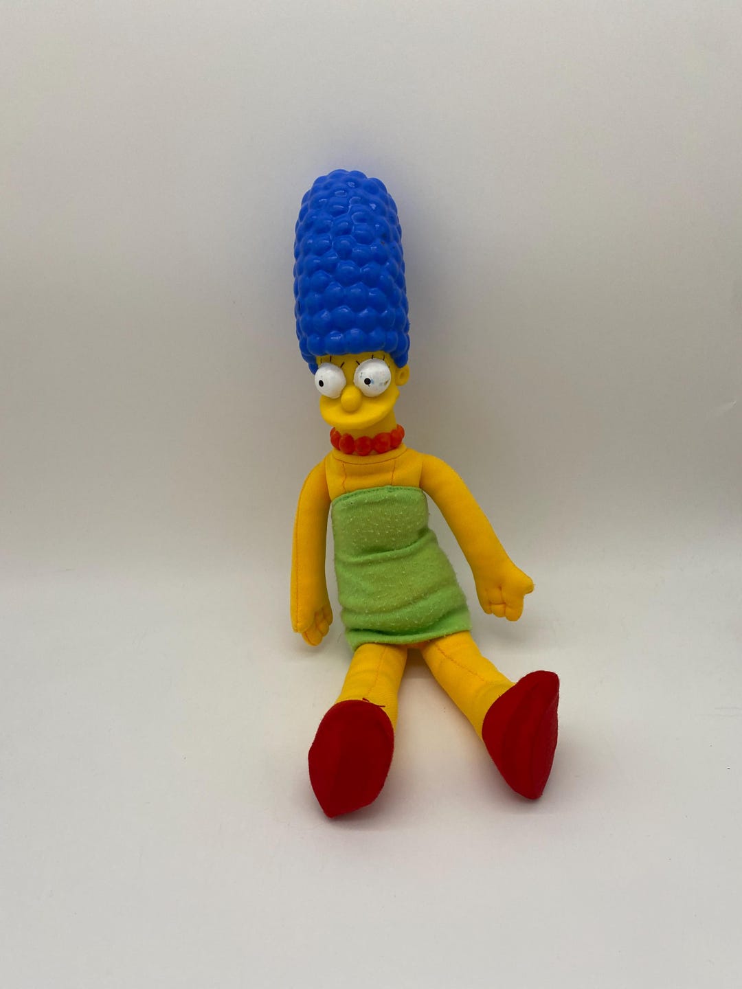 Vintage 1990 the Simpsons Marge Simpson PVC Head Plush Doll Toy - Etsy