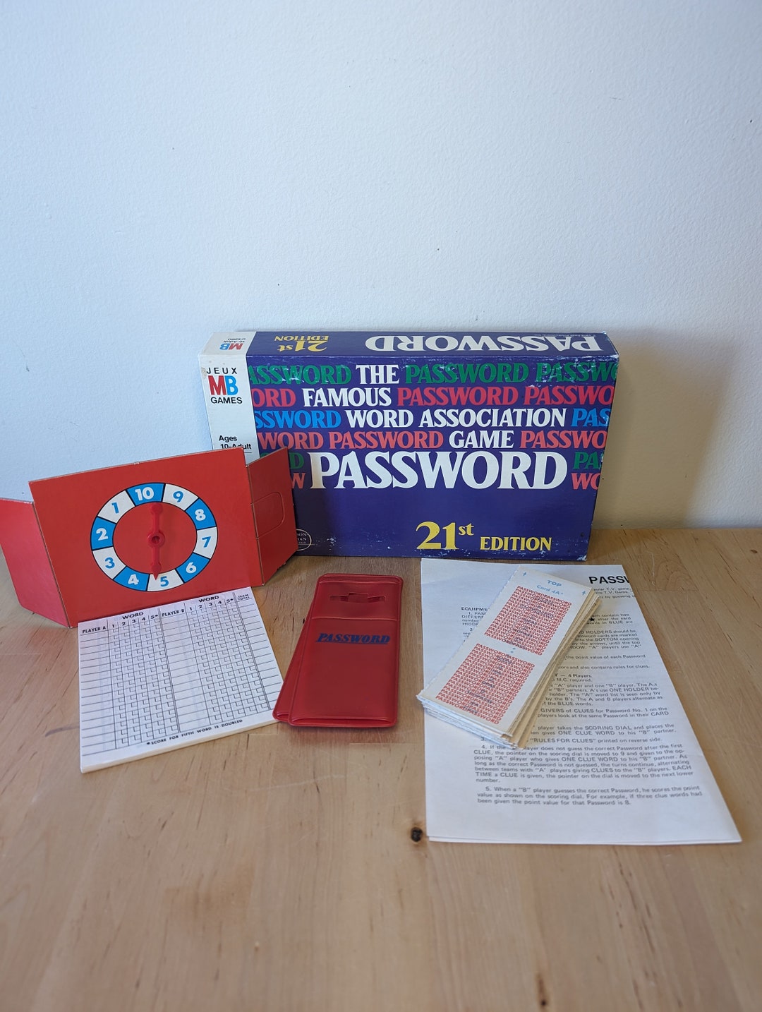 1978 Milton Bradley Password Board Game Retro Board Game Family Game ...