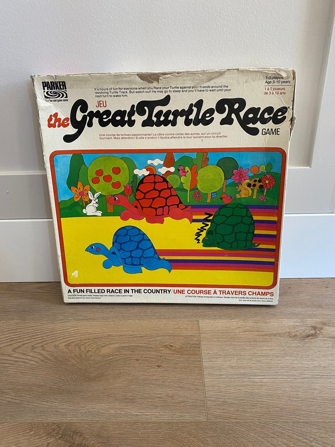 Vintage 1976 Parker Brothers the Great Turtle Race Family Board Game ...