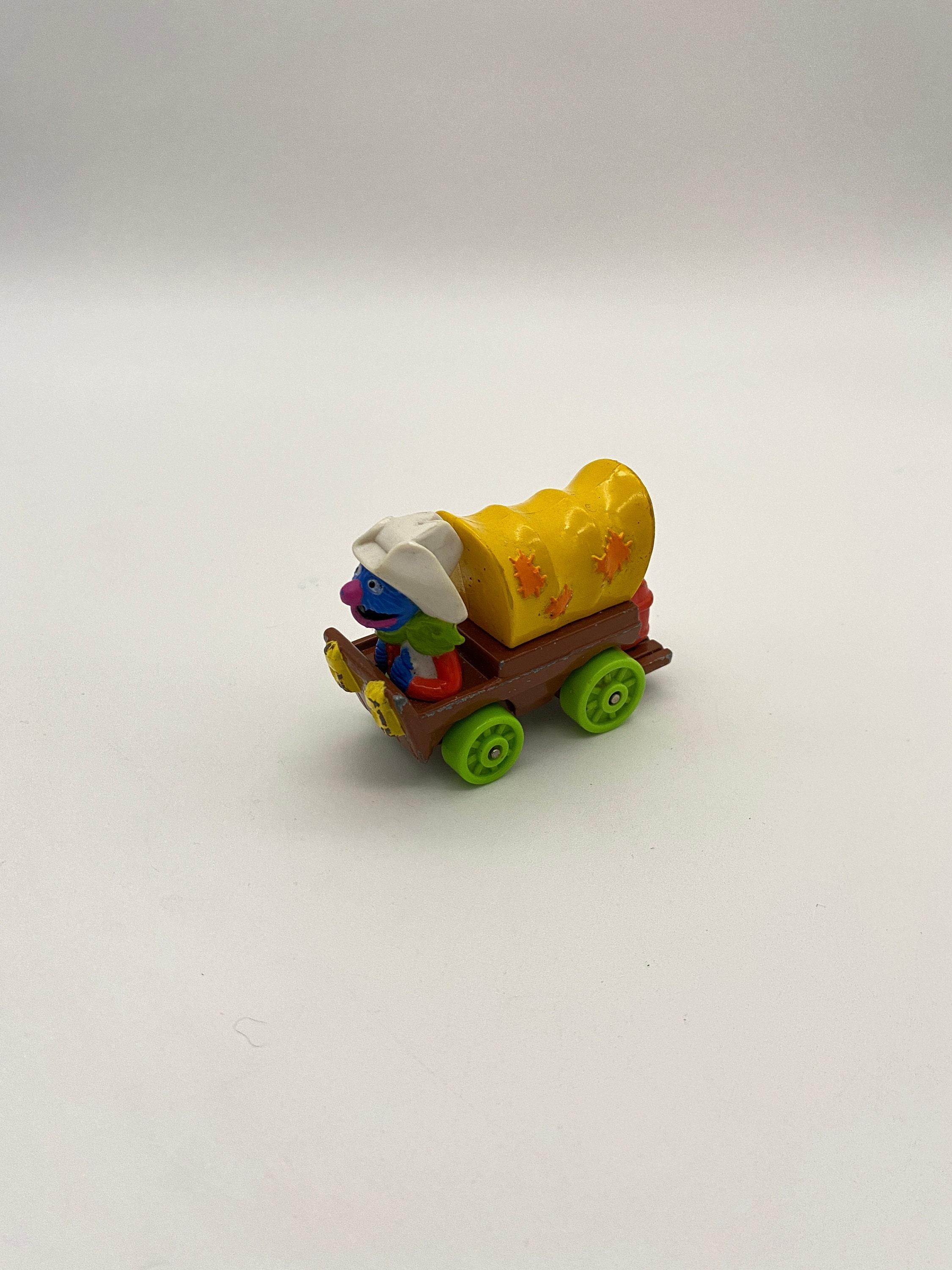 Vintage 1987 Playskool Sesame Street Grover Cowboy Wagon - Etsy