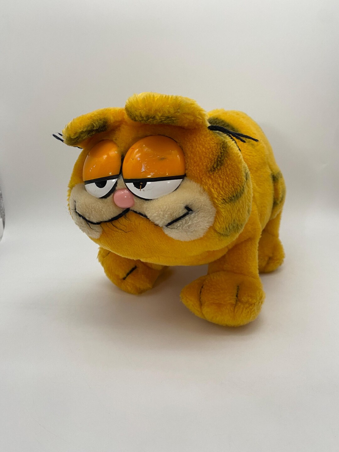 Rare 1981 Large Standing Garfield Plush: Vintage Cartoon Cat ...