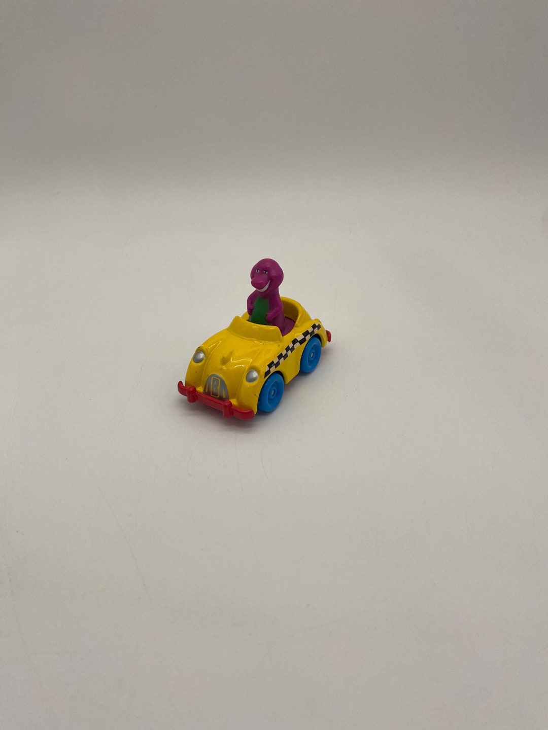 1993 Barney the Dinosaur Die Cast Yellow Taxi Car - Etsy