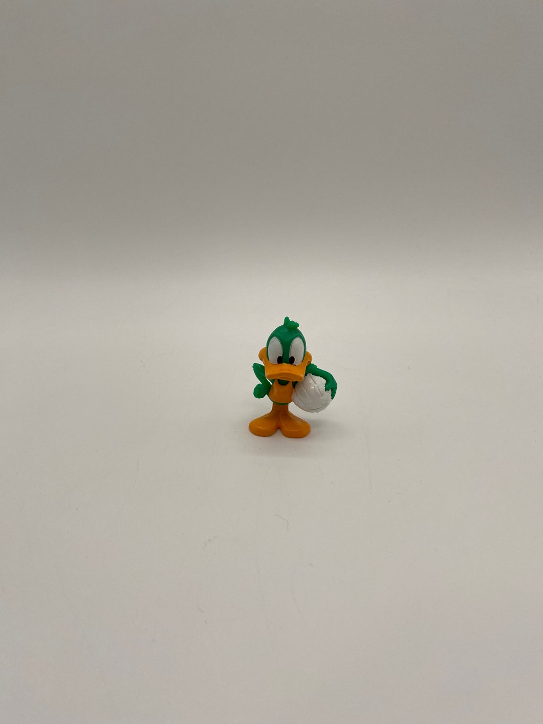 Vintage Tiny Toons Adventure Plucky Duck With Volleyball Figurine Toy ...