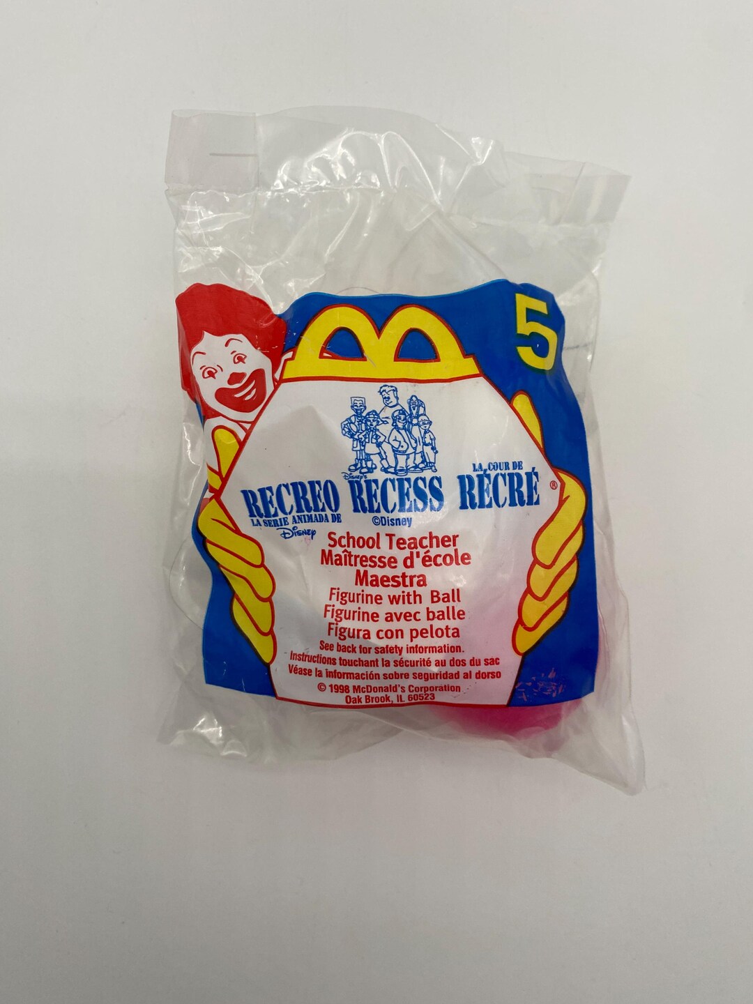 Vintage 1998 Mcdonald's Disney Recess Teacher Figurine - Sealed Happy ...