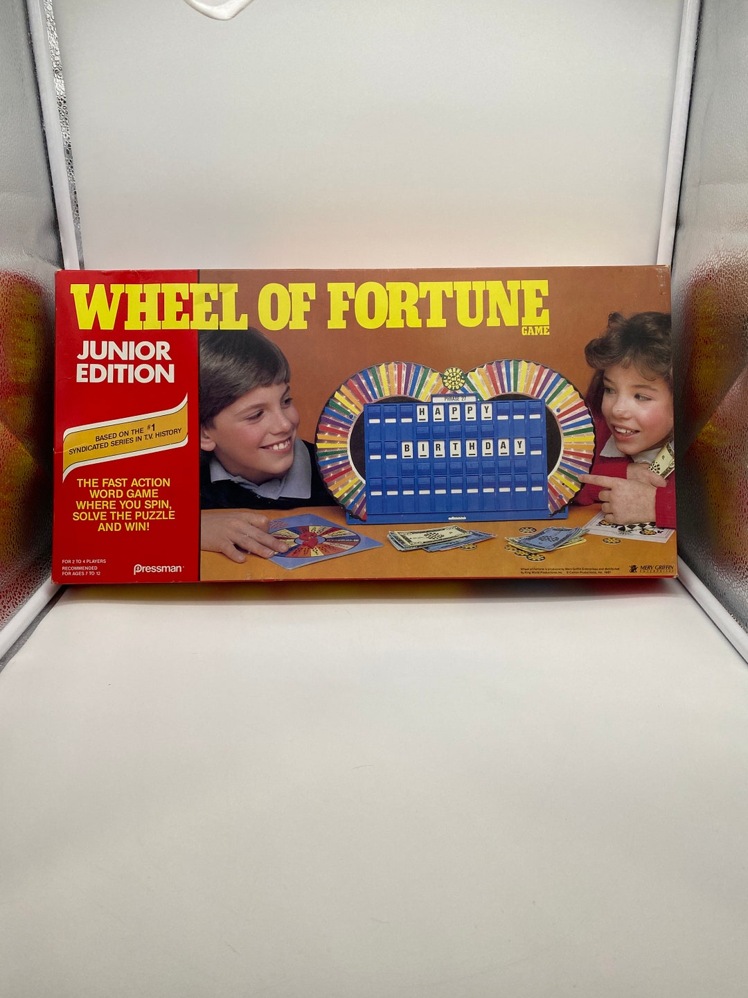 1987 Wheel of Fortune Junior Edition Board Game by Pressman Toy Corp ...