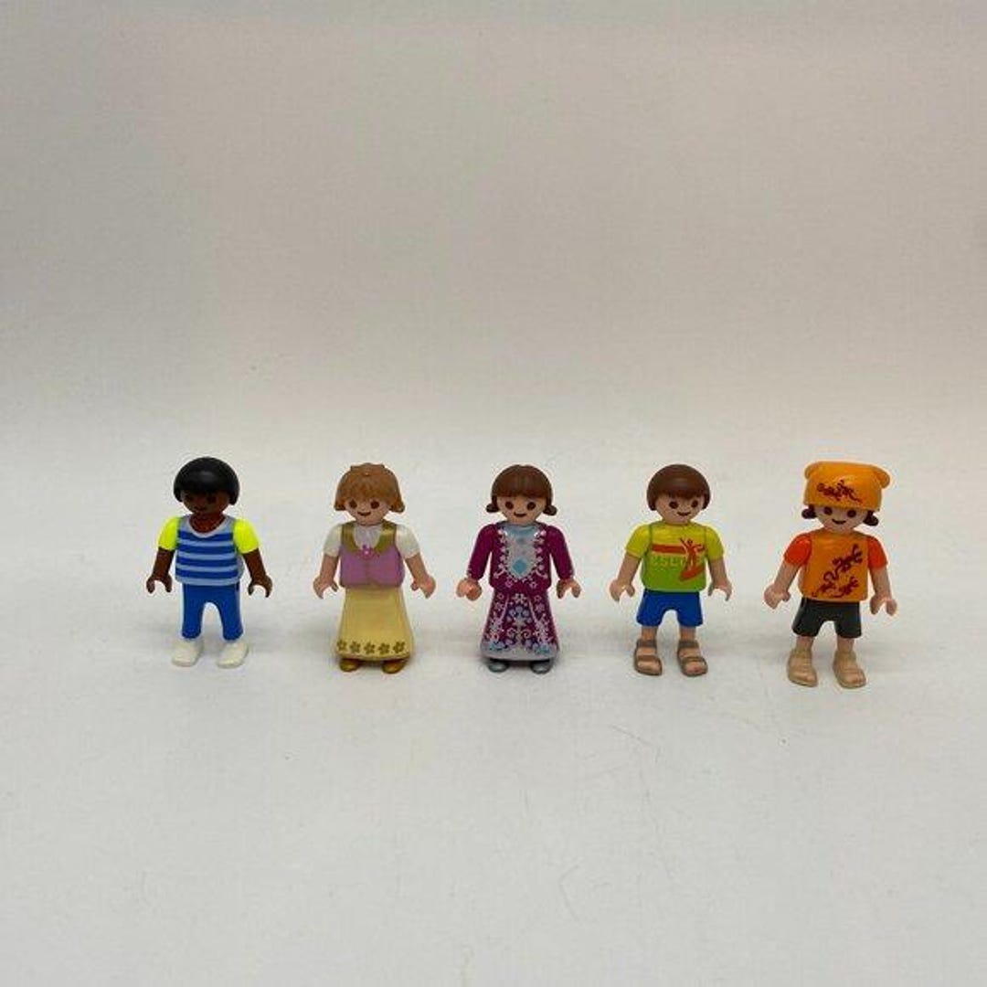 Geobra Playmobil Kids Set of 5 Figurines Collectible Toy Characters ...