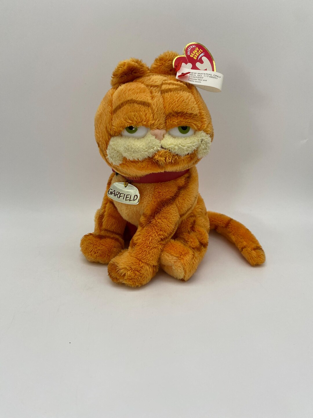 TY Beanie Baby Garfield Movie Plush: Vintage Cartoon Cat Collectible - Etsy