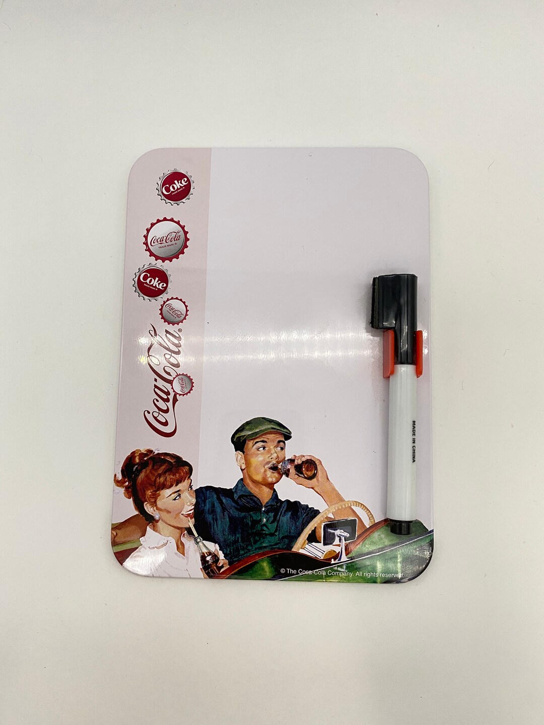 Coca Cola Mini Magnetic Whiteboard Dry Erase Board 50s Soda Shop - Etsy