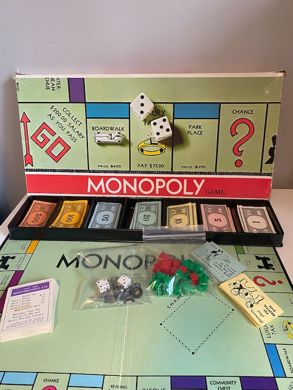 1985 Vintage Monopoly Board Game By Parker Brothers