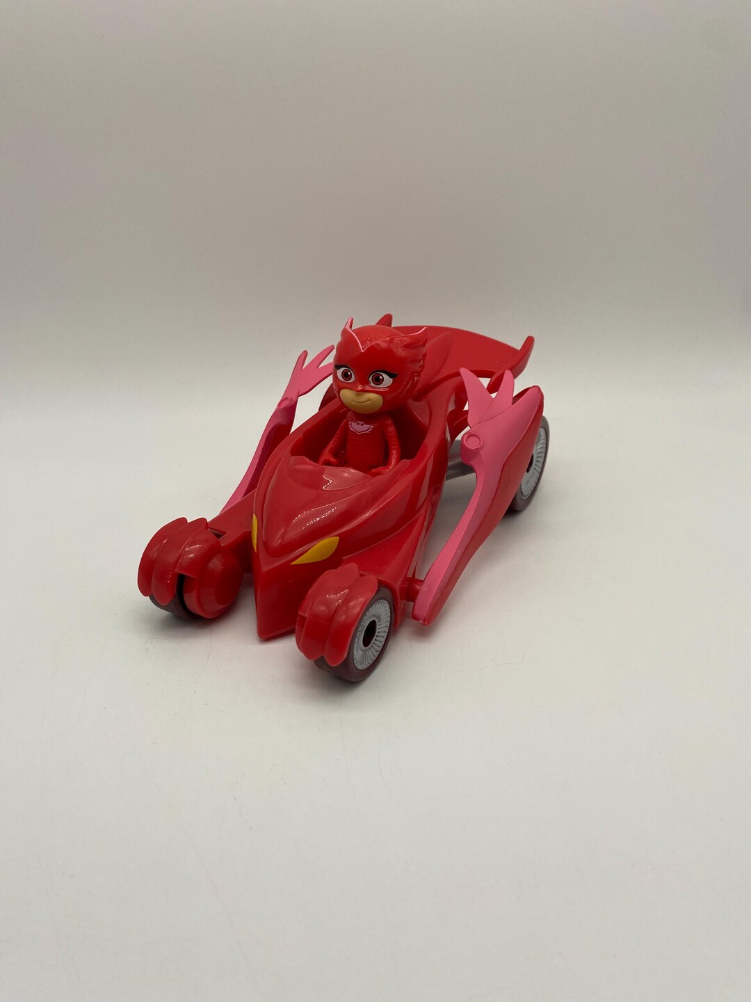PJ Masks Owlette Red Deluxe Car Toy - Kids Superhero Vehicle Playset ...