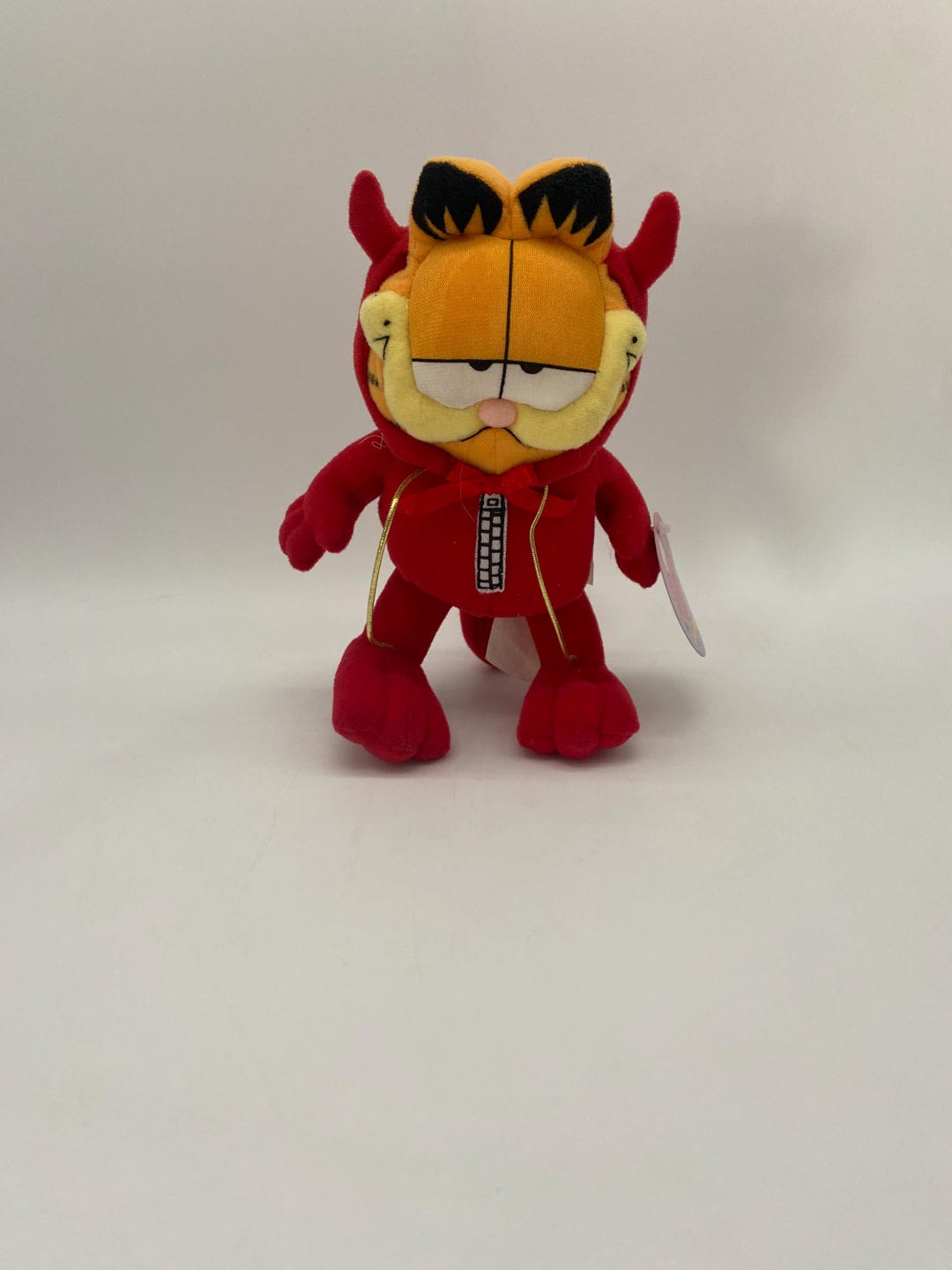 Small Devil Garfield Plush With Suction Cup: Vintage Cartoon Cat Collectible - Etsy