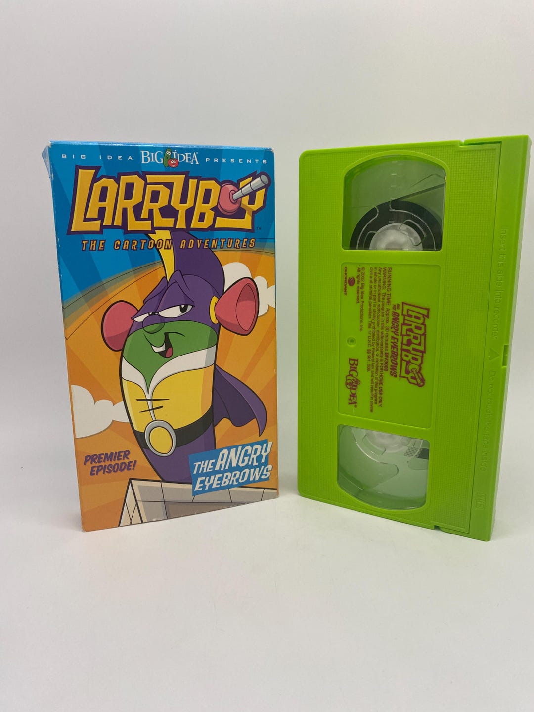 2002 Veggietales Larryboy: the Angry Eyebrows VHS - Animated Christian ...