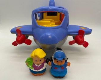 Vintage 1980 Fisher Price Little People Airplane 933 Playset, Custom ...