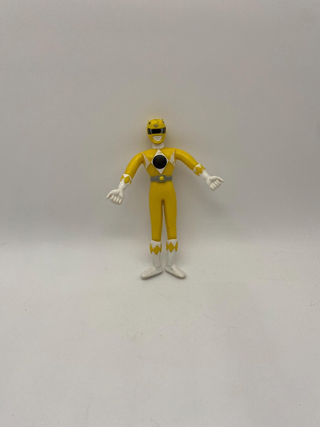 Vintage 1994 Saban Yellow Power Ranger Bendable Action Figure - Retro ...