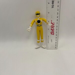 Vintage 1994 Saban Yellow Power Ranger Bendable Action Figure - Retro ...
